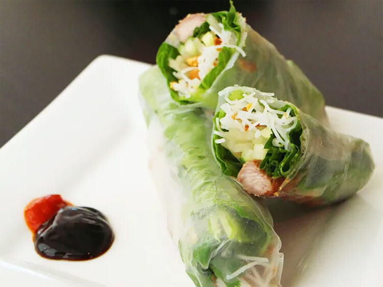 Spring Rolls with Caramelized Pork - Recipe - 2 Hungry Birds